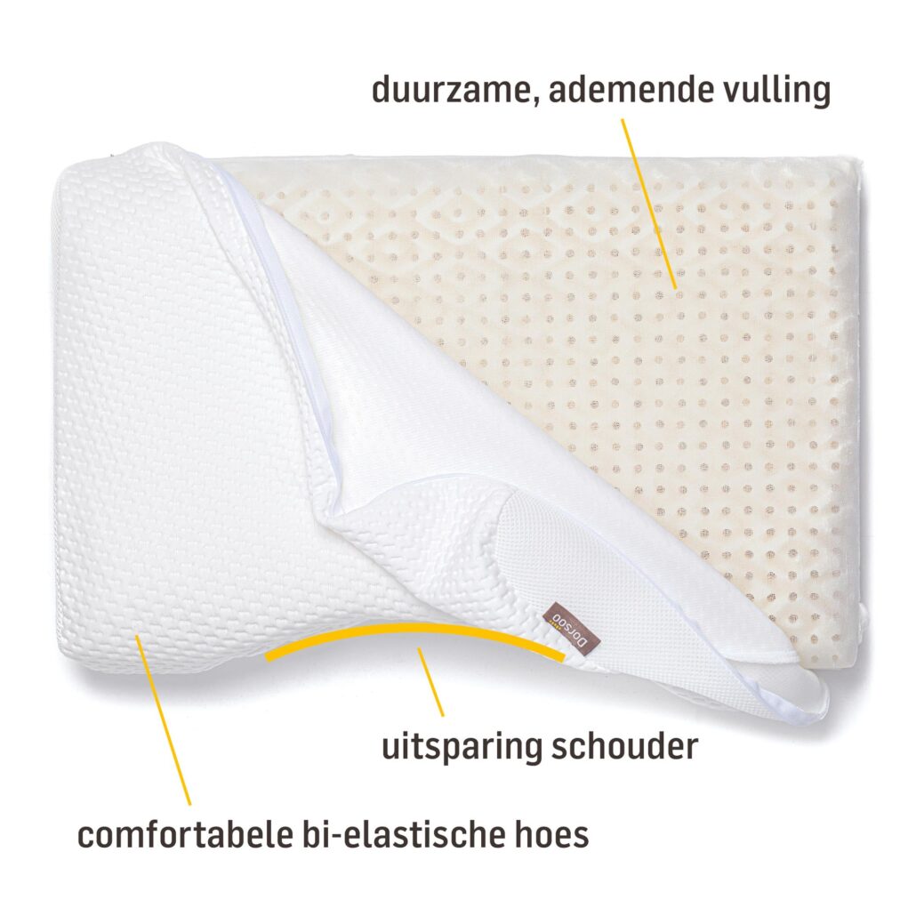 Dorsoo Ergonomisch Hoofdkussen 3D Latex 60x40 cm online kopen - Dorsoo Shop